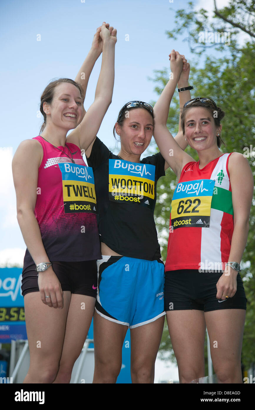 London, England, UK. 27 May 2013. Picture: L-R: Steph Twell, 2nd ...