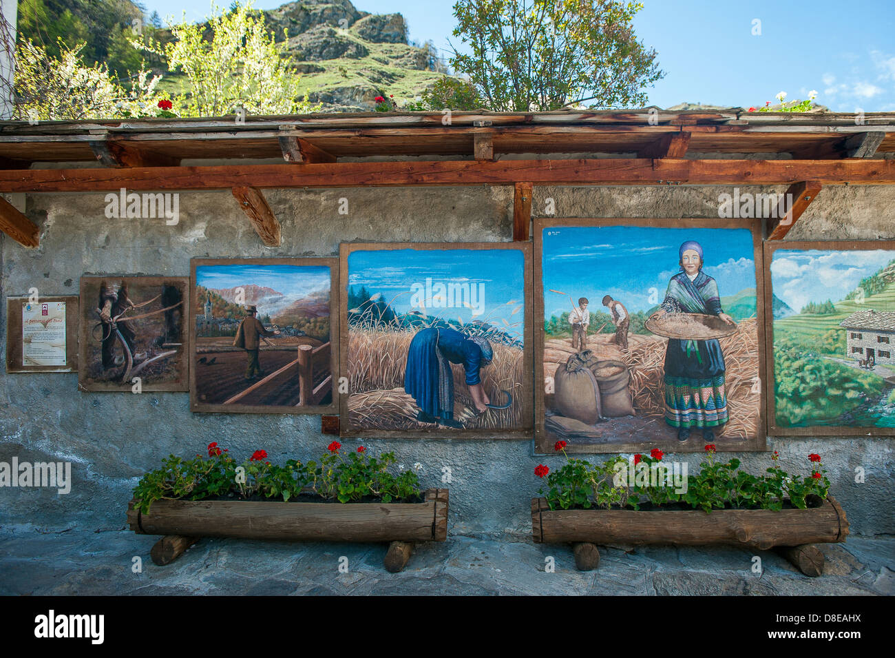 Country village scenes hi-res stock photography and images - Alamy