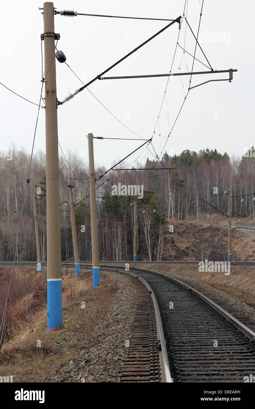 Rotate the rail leaving the distance Stock Photo - Alamy