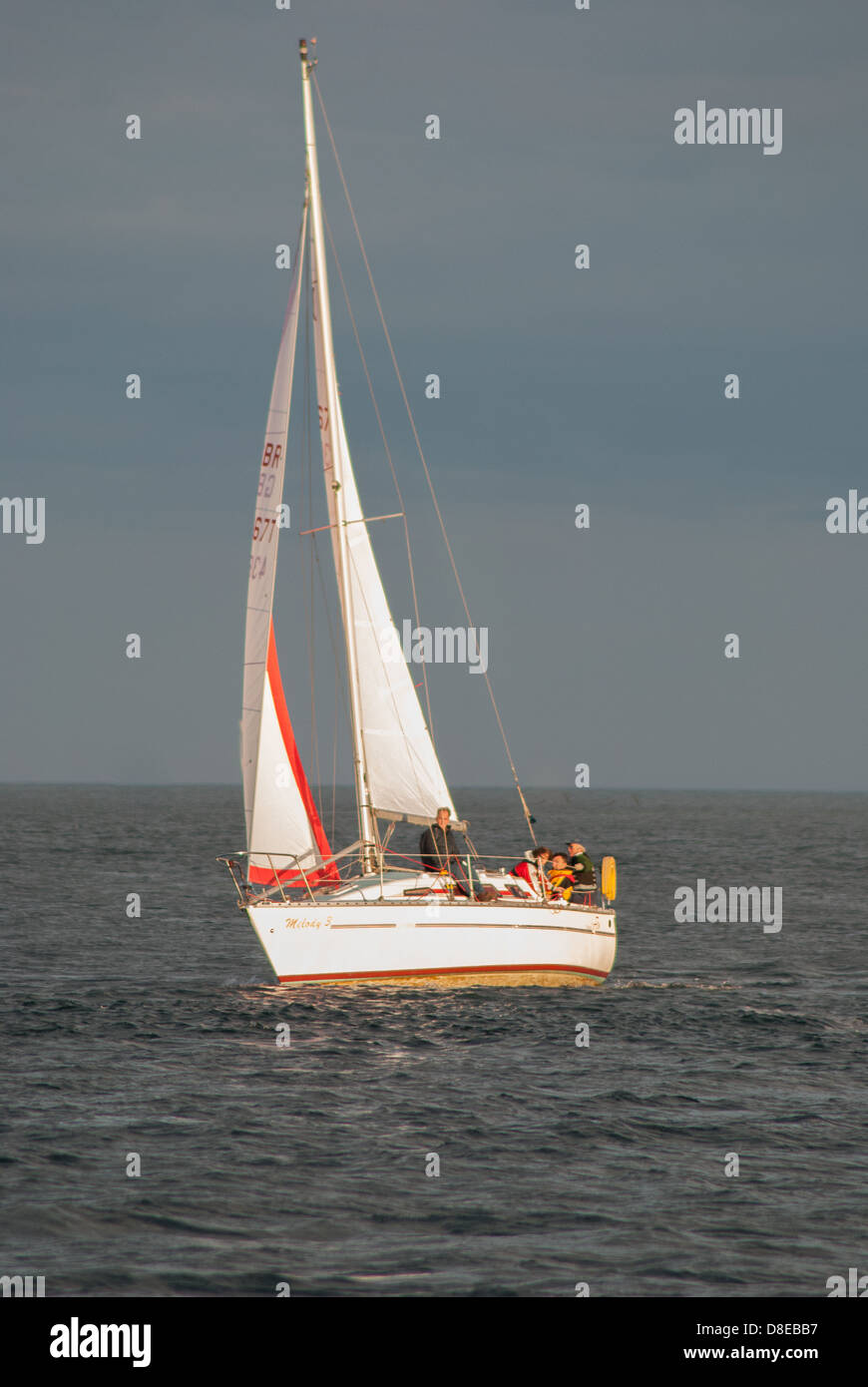 Sailing yachts on the solent Stock Photo - Alamy