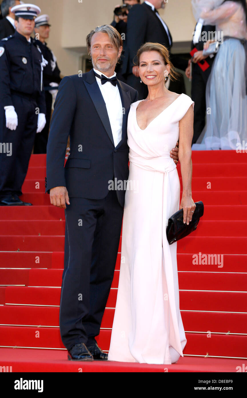 Cannes, France. 26th May 2013. Mads Mikkelsen and Hanne Jacobsen ...