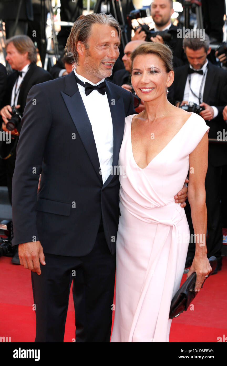 Cannes, France. 26th May 2013. Mads Mikkelsen and Hanne Jacobsen ...
