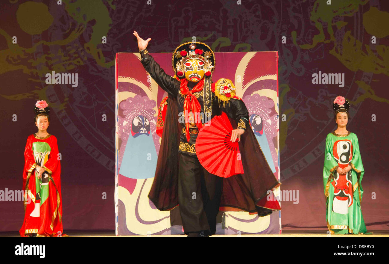 Face changing show, Chengdu, Sichuan Province, China Stock Photo - Alamy