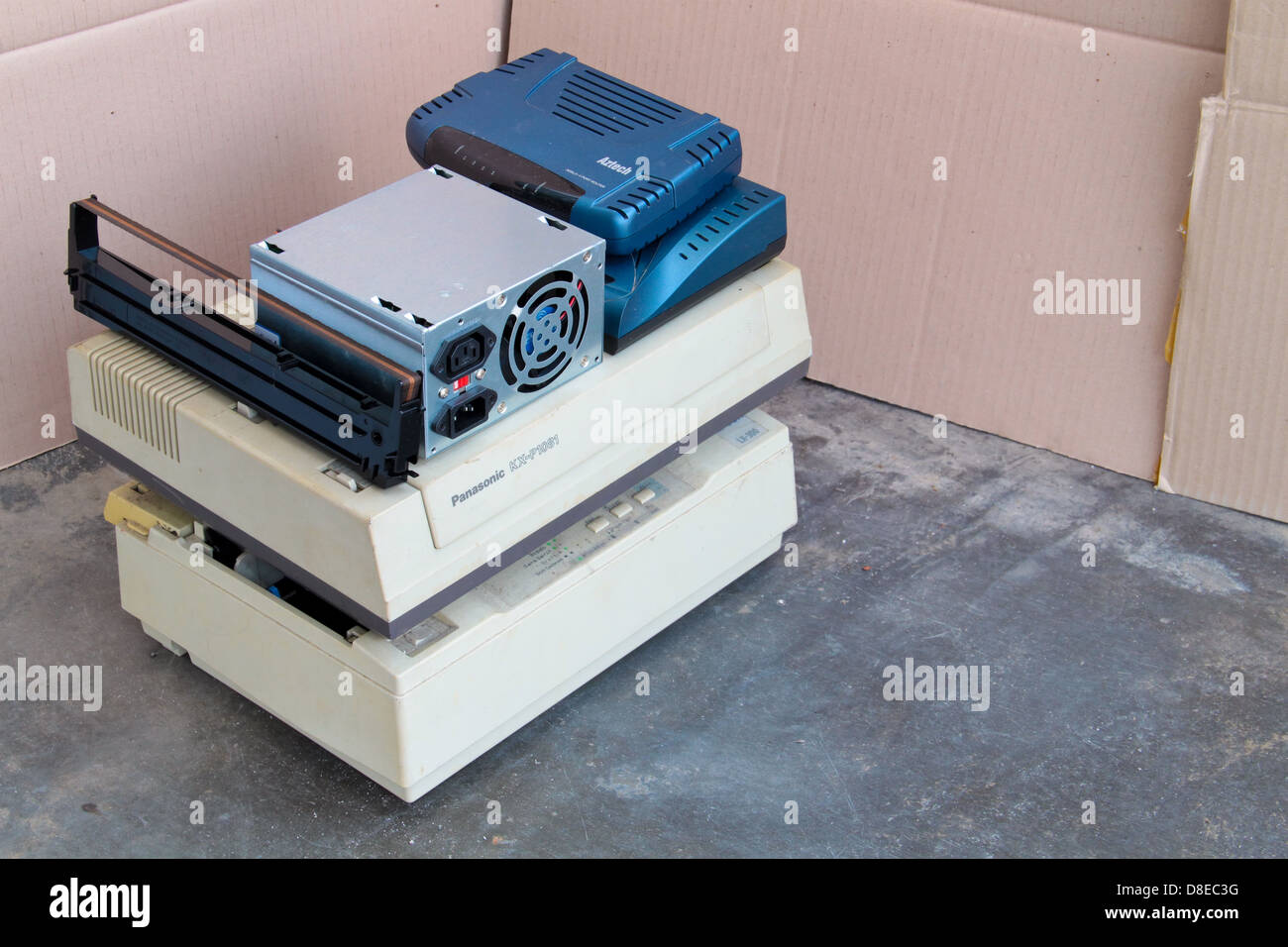 Concept of obsolete IT technology Stock Photo - Alamy