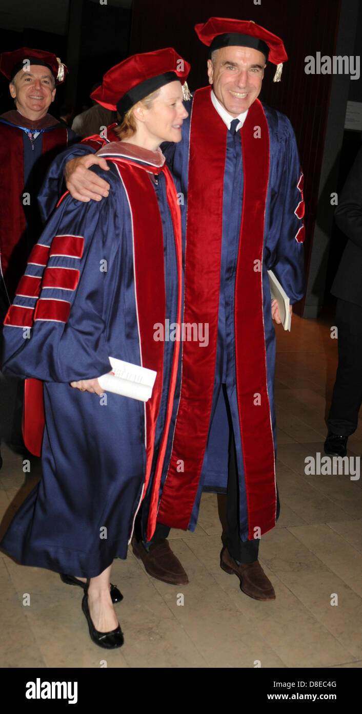 Actors Laura Linney and Daniel Day-Lewis attend Juilliard's 108th ...