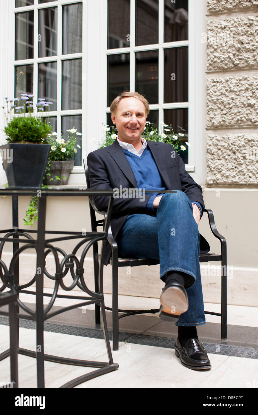 US writer Dan Brown poses for the camera in Cologne, Germany, 27 May ...