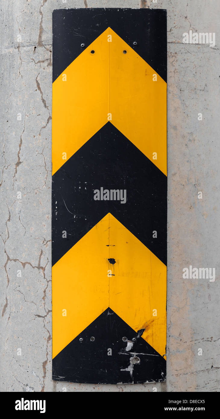 Yellow Diagonal Stripes Road