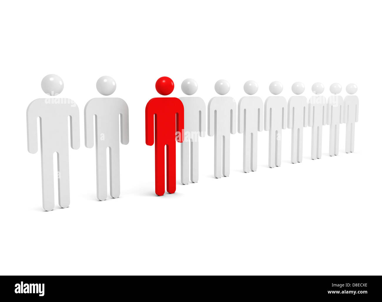Group schematic people red leader hi-res stock photography and images ...