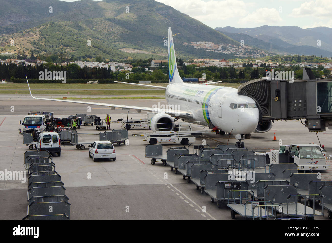 Aircraft baggage loading system hi-res stock photography and images - Alamy