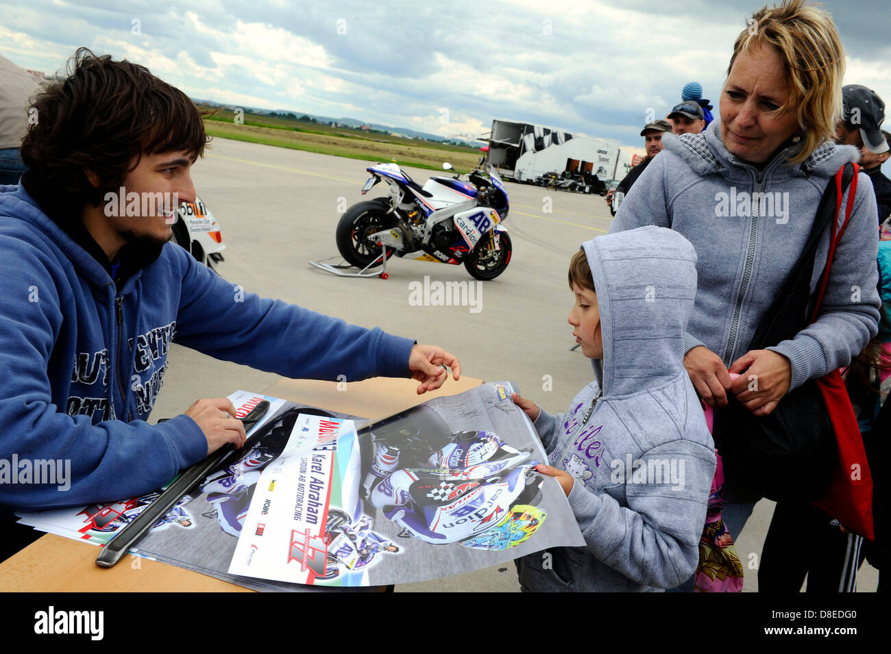 The race of pilot Milan Volosin in helicoopter BO 105, Karel Abraham ...