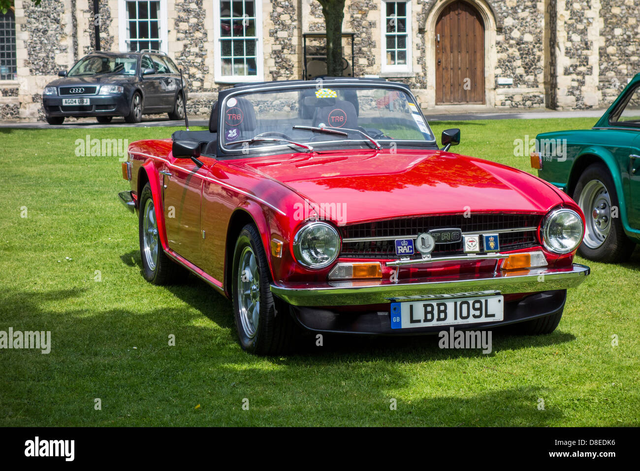 Vintage Car Triumph TR6 open top convertable Stock Photo - Alamy