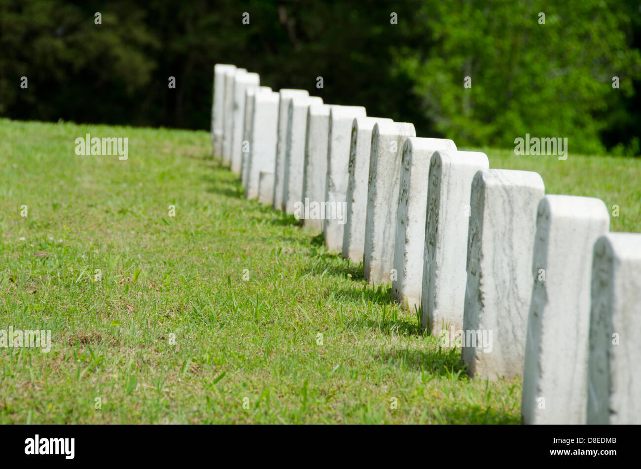 Mississippi, Vicksburg. Vicksburg National Military Park. Vicksburg National Cemetery, est. 1866 ...