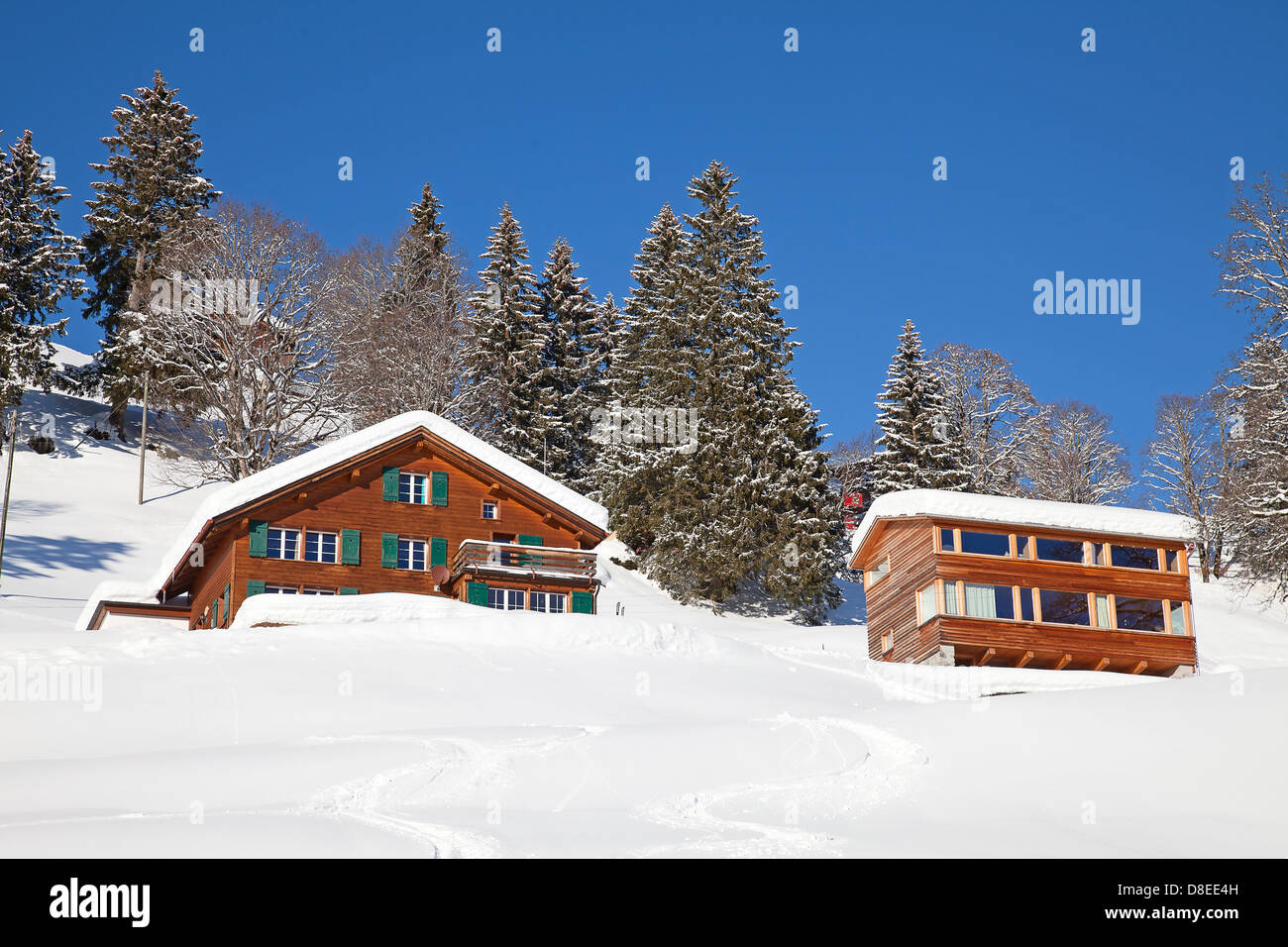 Winter in the swiss alps, Switzerland Stock Photo - Alamy