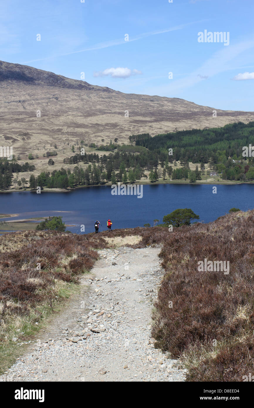 West Highland Way leading to Loch Tulla Scotland May 2013 Stock Photo ...