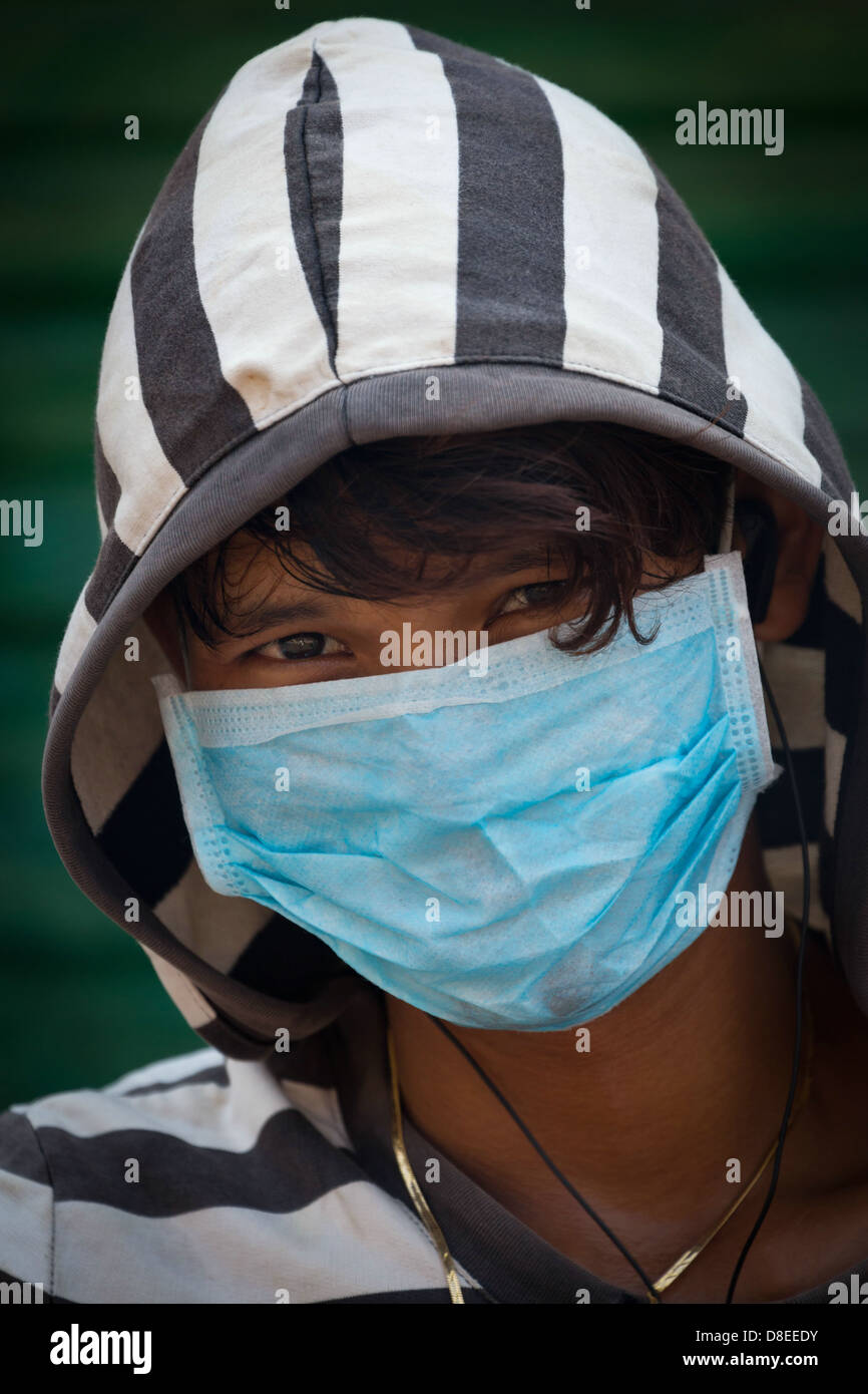 Disguised Man in Phnom Penh, Cambodia Stock Photo - Alamy