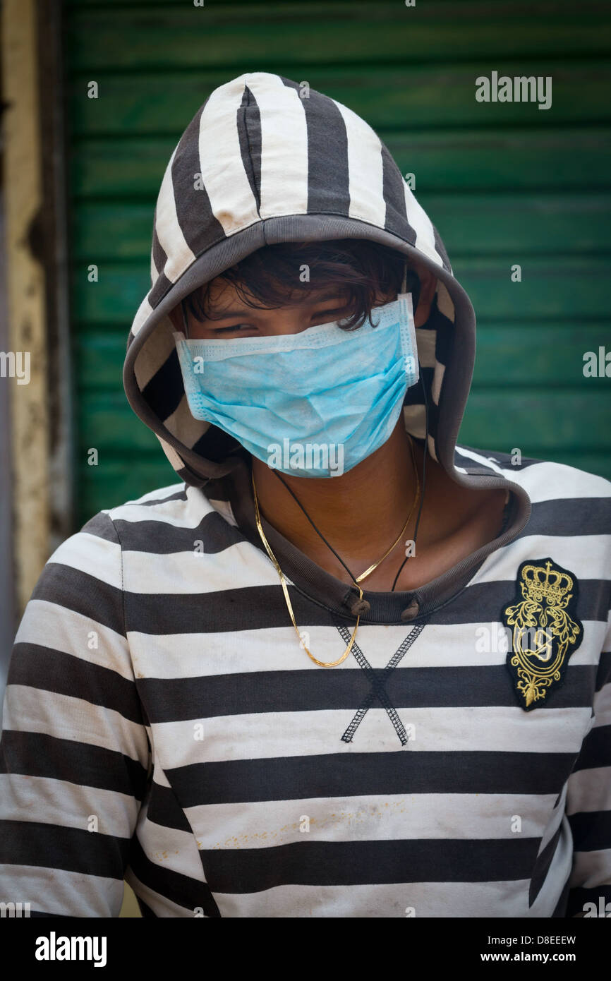 Disguised Man in Phnom Penh, Cambodia Stock Photo - Alamy