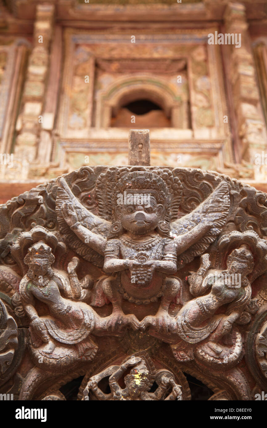 Detail of carving at Changu Narayan Temple (UNESCO World Heritage Site ...