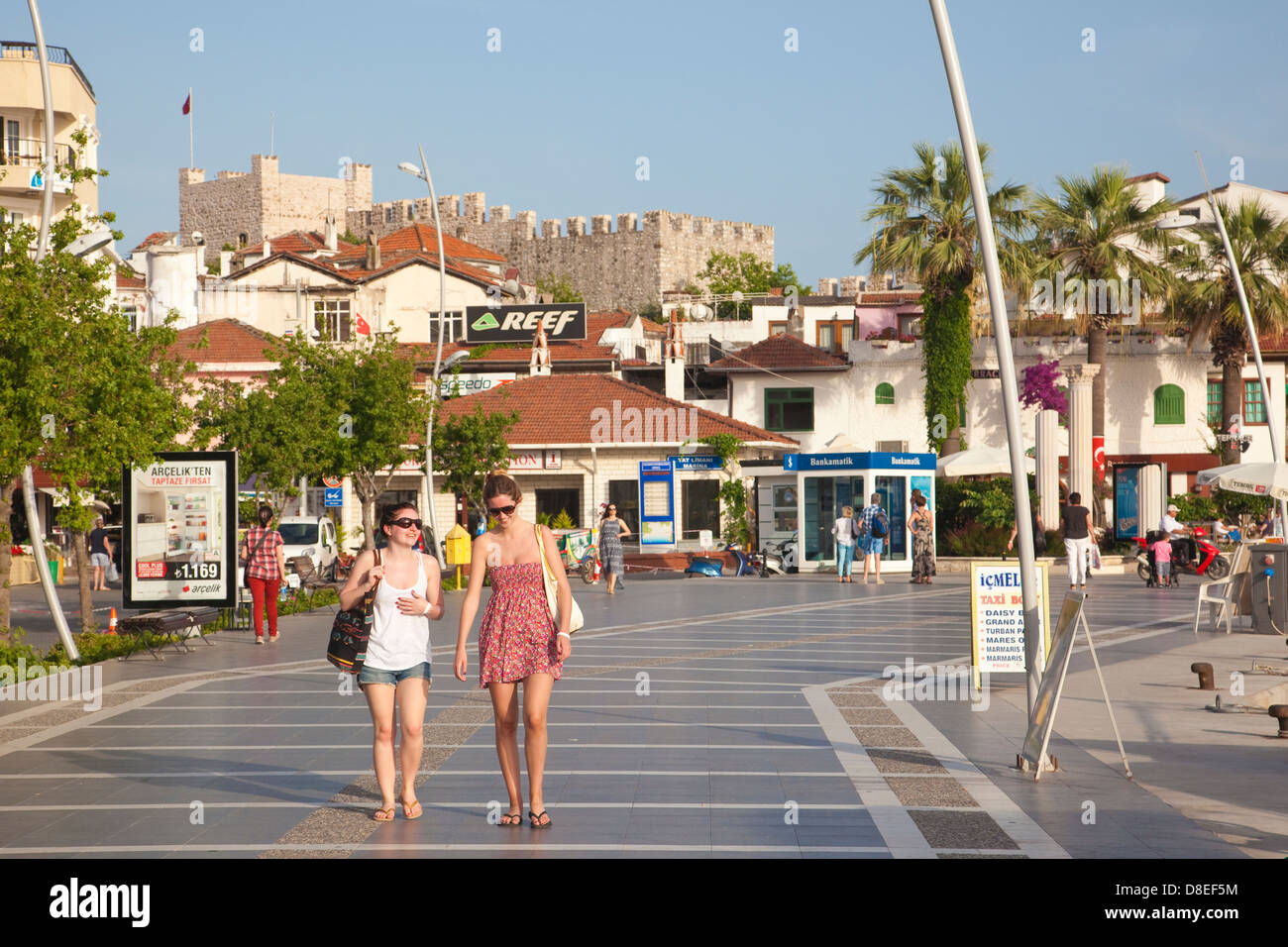 Marmaris tourist resort town along the Turkish Riviera, Southwest ...