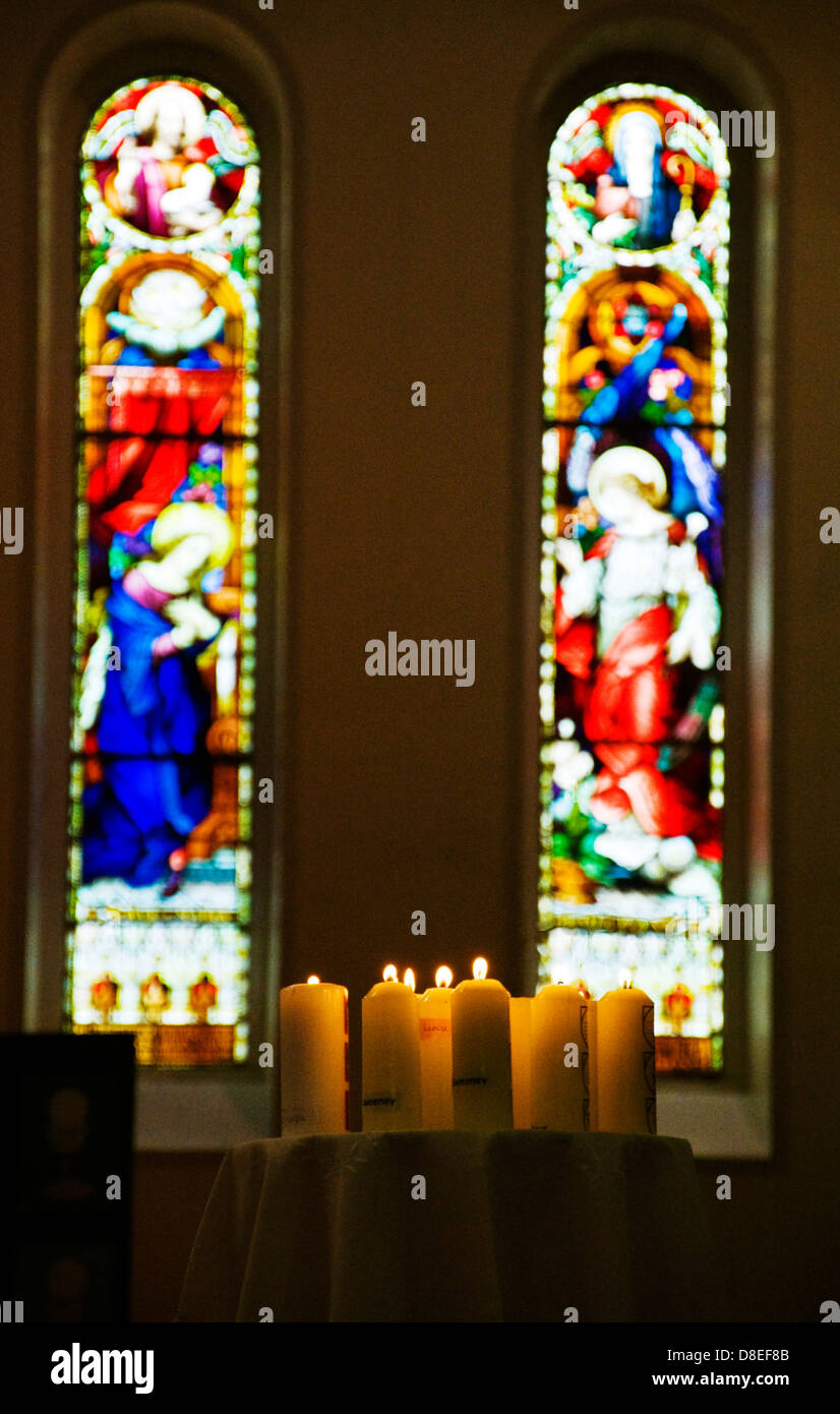 Communion candles hi-res stock photography and images - Alamy