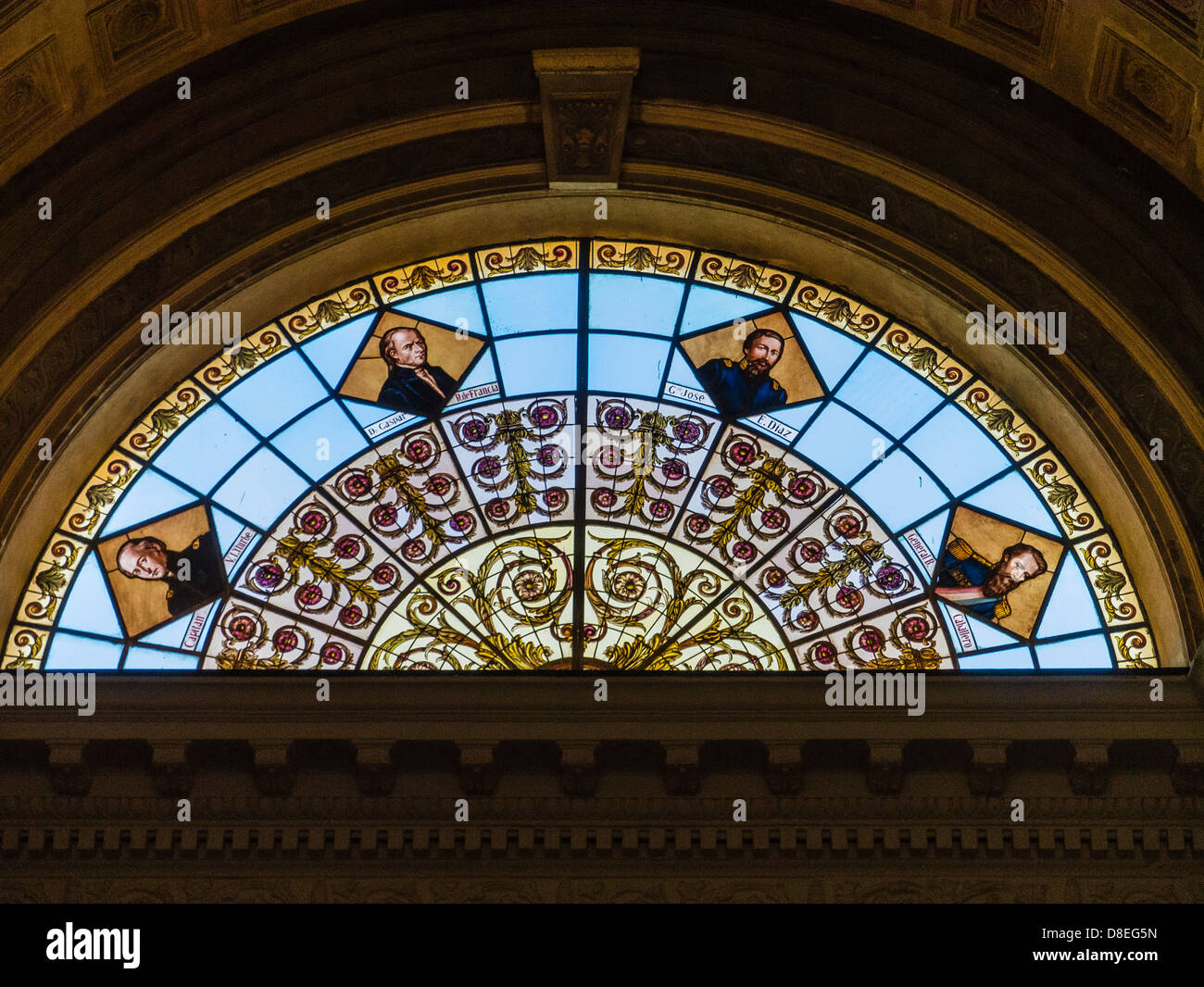 Stained Glass Window, National Pantheon of the Heroes, Asunción ...