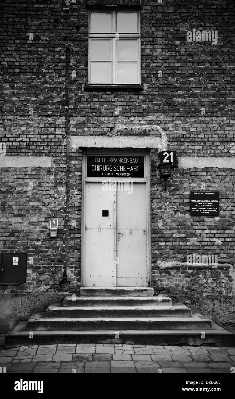 Building Number 21 at Aushwitz concentration camp Stock Photo - Alamy