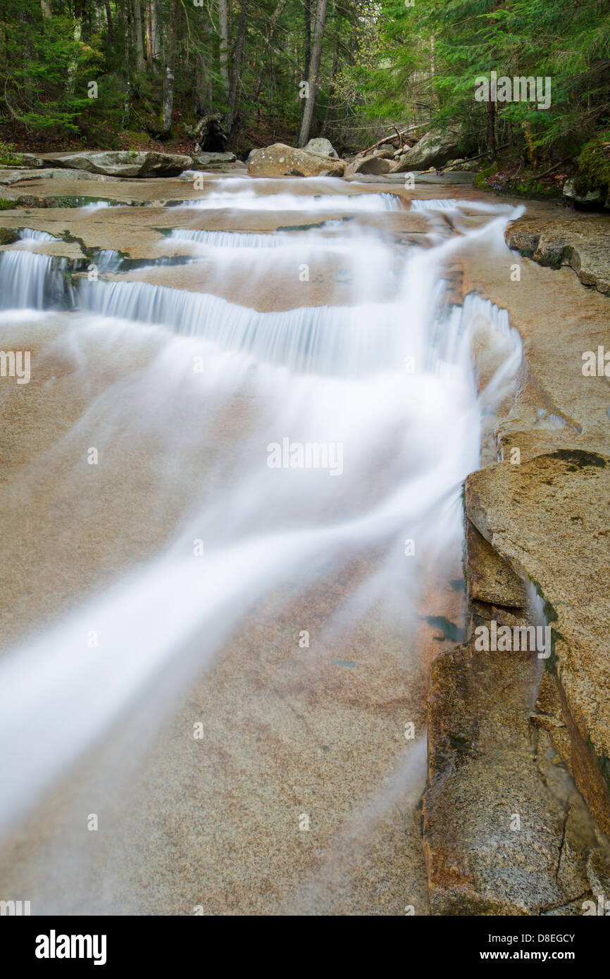 Walker Cascades in Franconia Notch State Park, New Hampshire USA Stock ...
