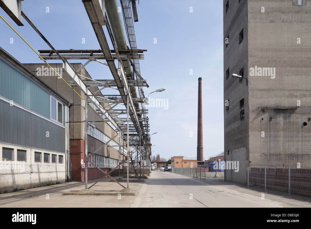 Berlin, Germany, partially disassembled factory buildings Stock Photo ...