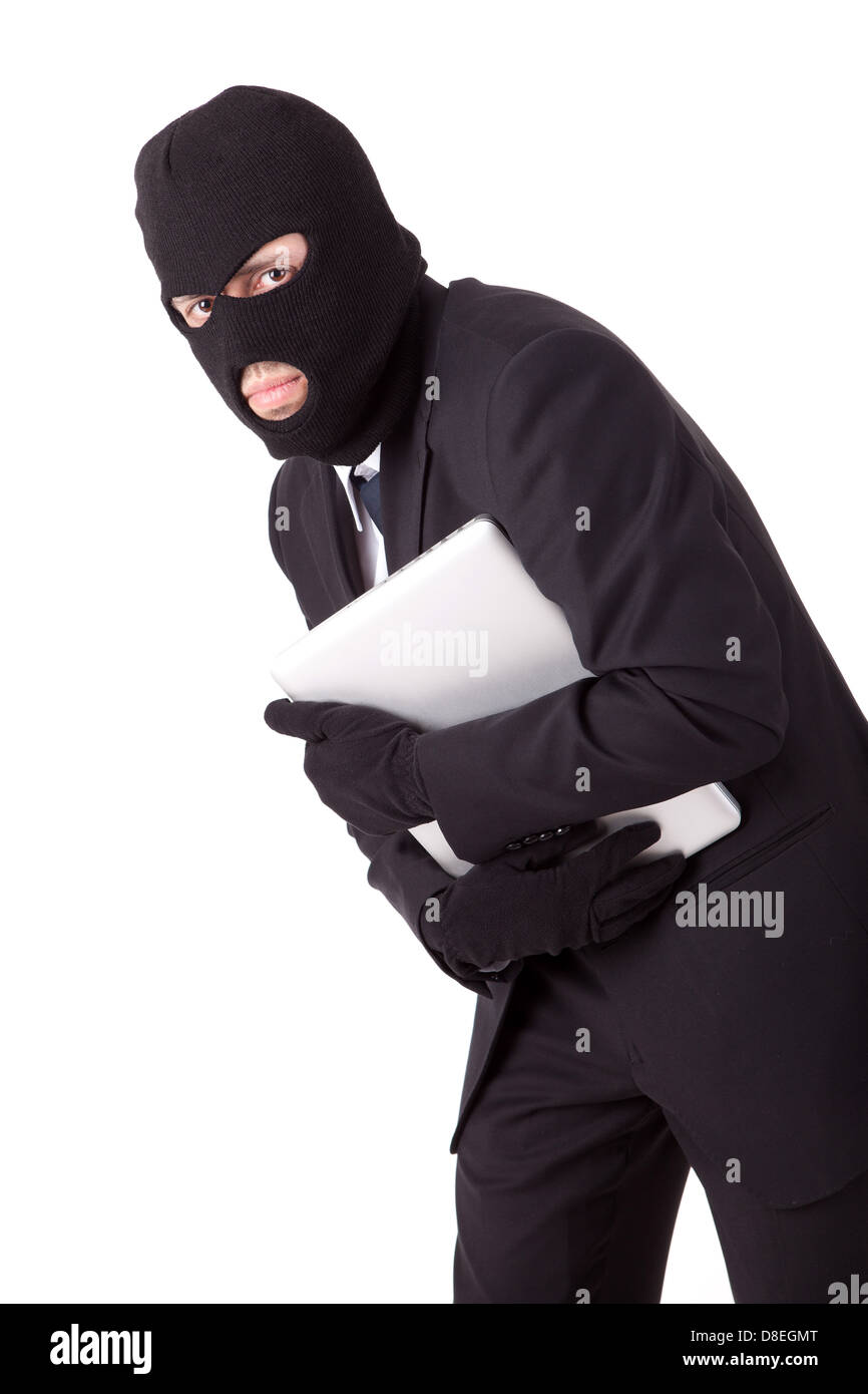 Computer Hacker in suit and tie Stock Photo - Alamy