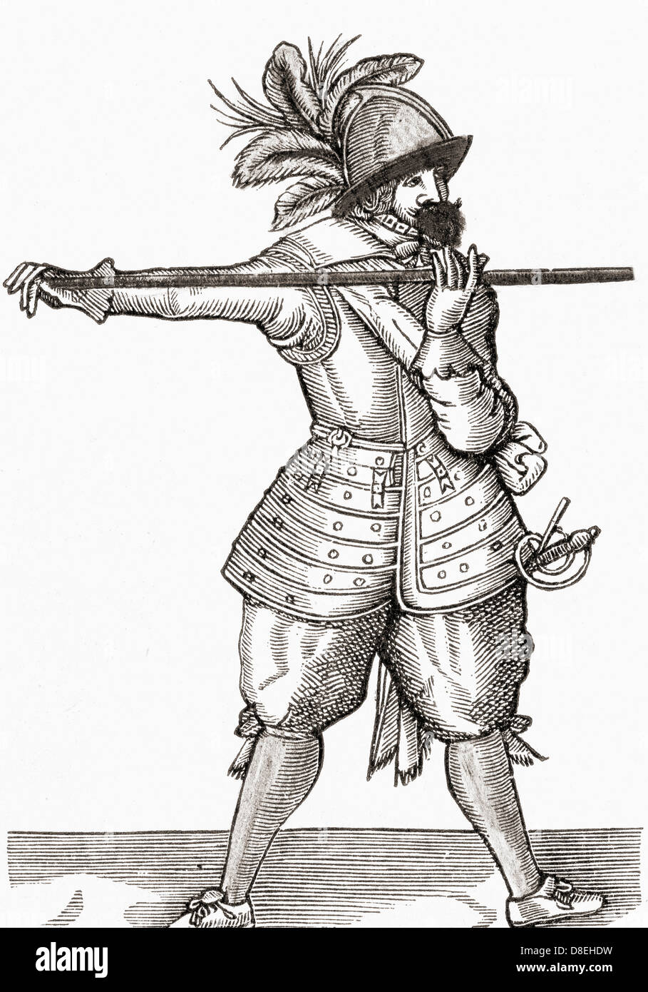 A Pikeman. From A First Book of British History published 1925 Stock ...