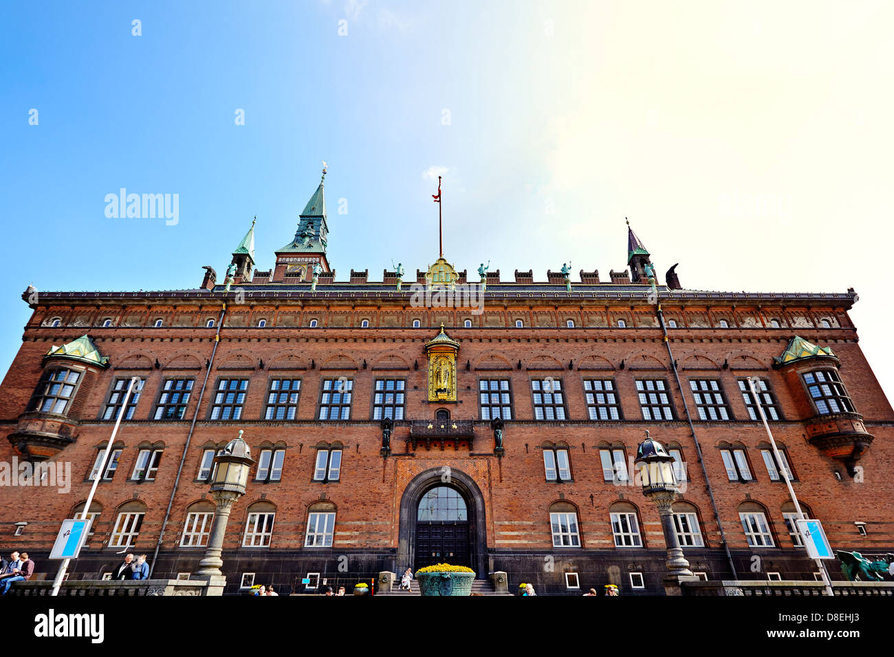 The City Hall in Copenhagen (Kobenhavns Radhus) is the headquarters of ...