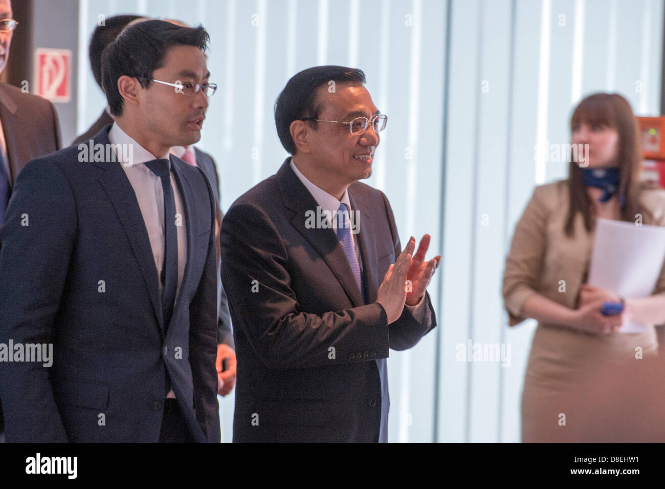 Berlin, Germany. May 27th 2013. Bilateral meeting between German ...