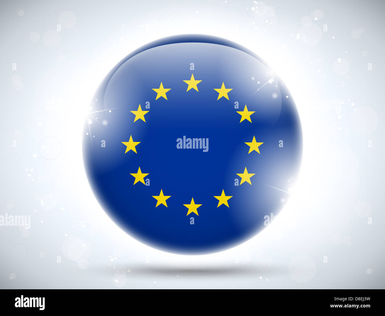 Vector - Europe Flag Glossy Button Stock Photo - Alamy