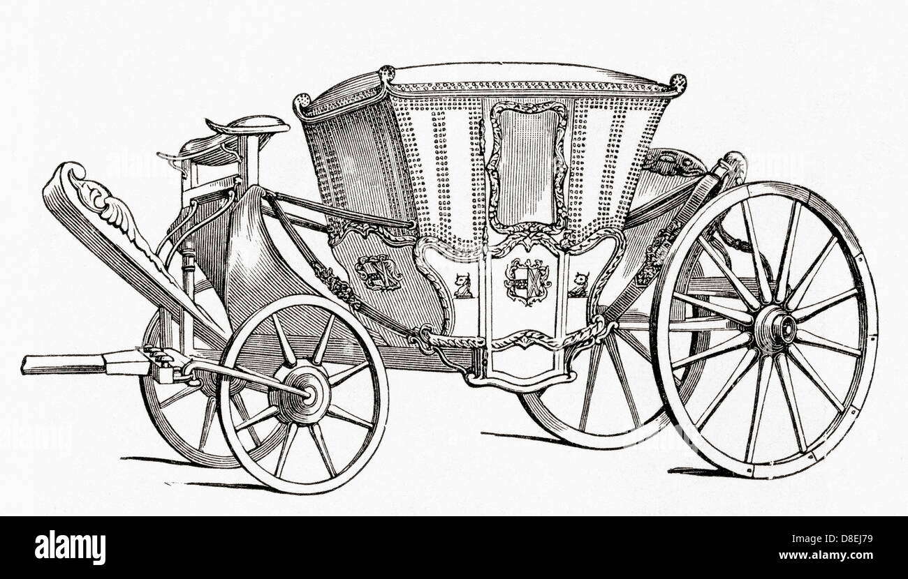 A coach of the middle 18th century. From A First Book of British ...
