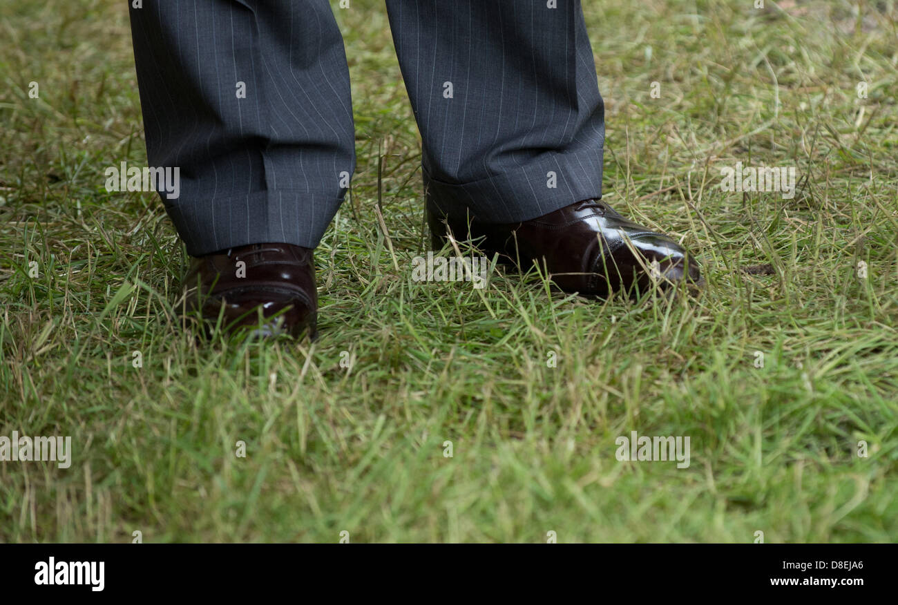 The shoes of the heir to the English throne, Prince Charles, are ...