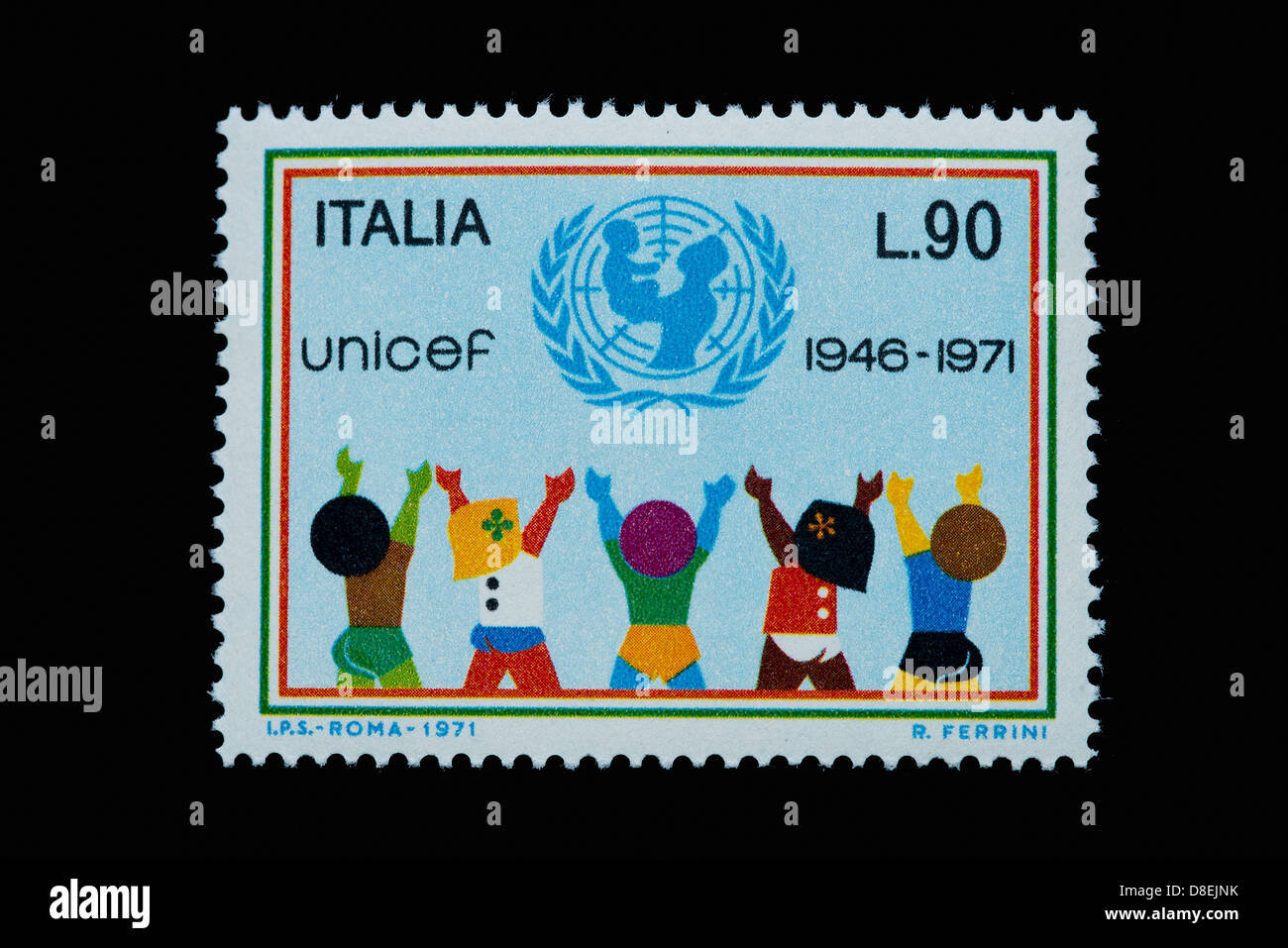Unicef stamp hi-res stock photography and images - Alamy