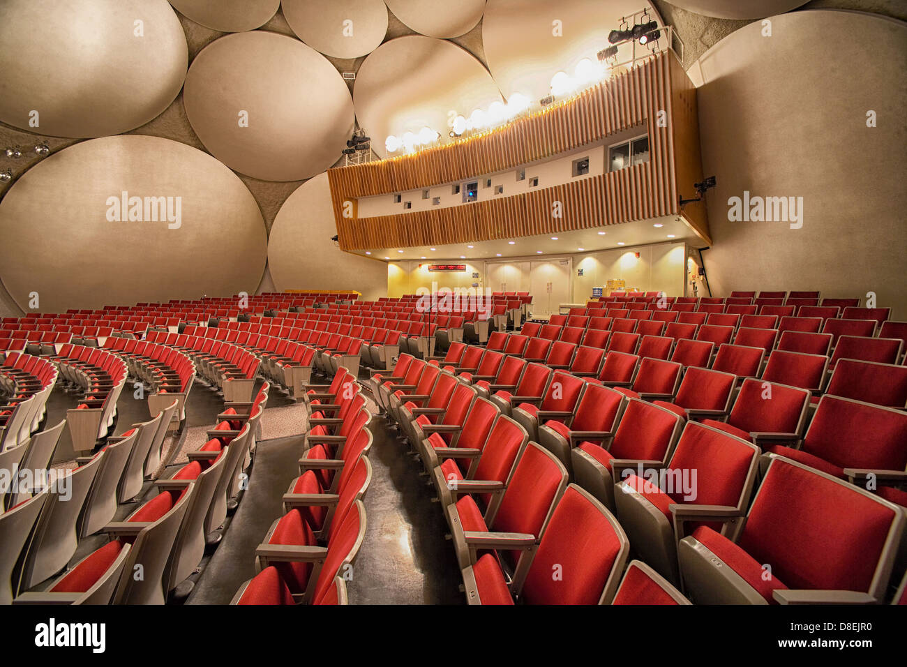 An image of the auditorium seating at the CIA headquarters in Langley ...