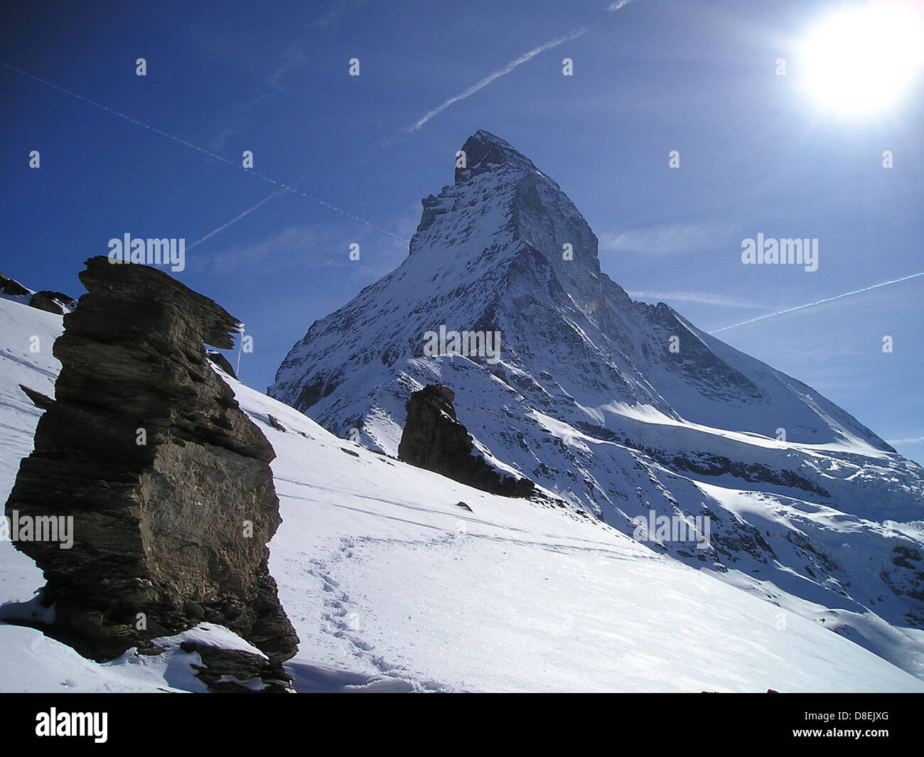 matterhorn zermatt mountains alpine switzerland Stock Photo - Alamy
