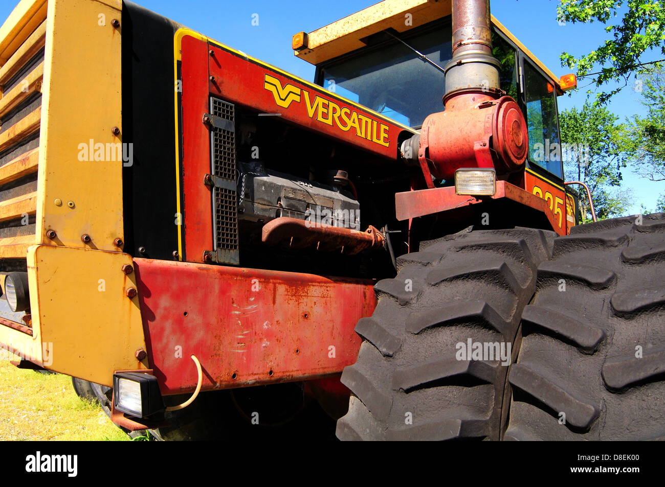 A farm tractor made by Versatile with a Cummins diesel engine Stock ...