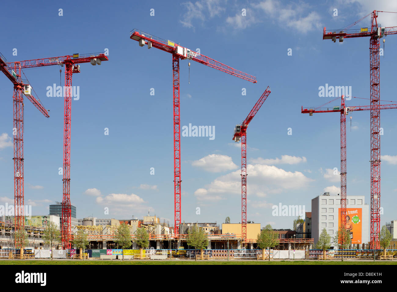 Berlin, Germany, building site for the new building project HOTEL AND ...