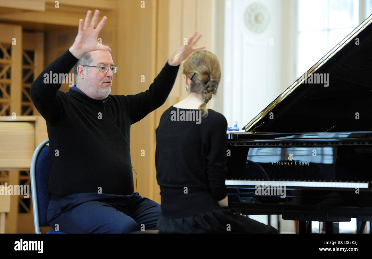 American classical pianist Garrick Ohlsson held a master class in ...