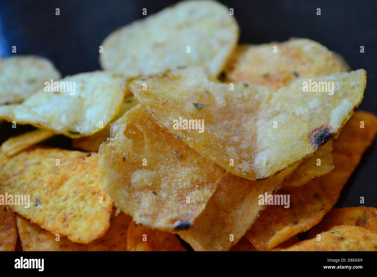 Potato snacks for the junk foodies Stock Photo - Alamy