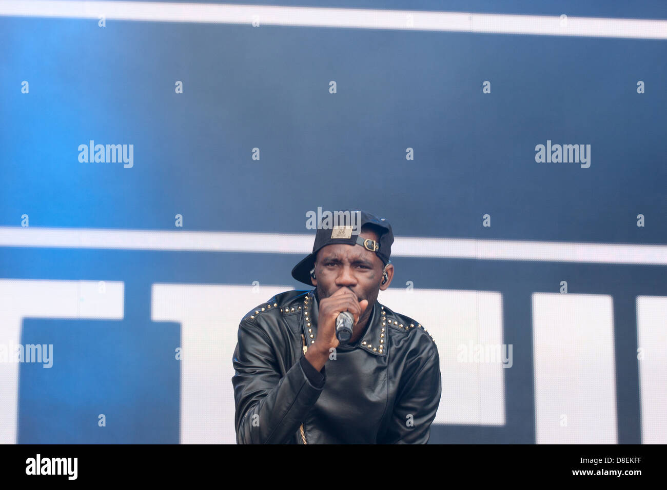 Rapper Wretch 32 performing at Radio1's Big Weekend 2013 in Derry ...