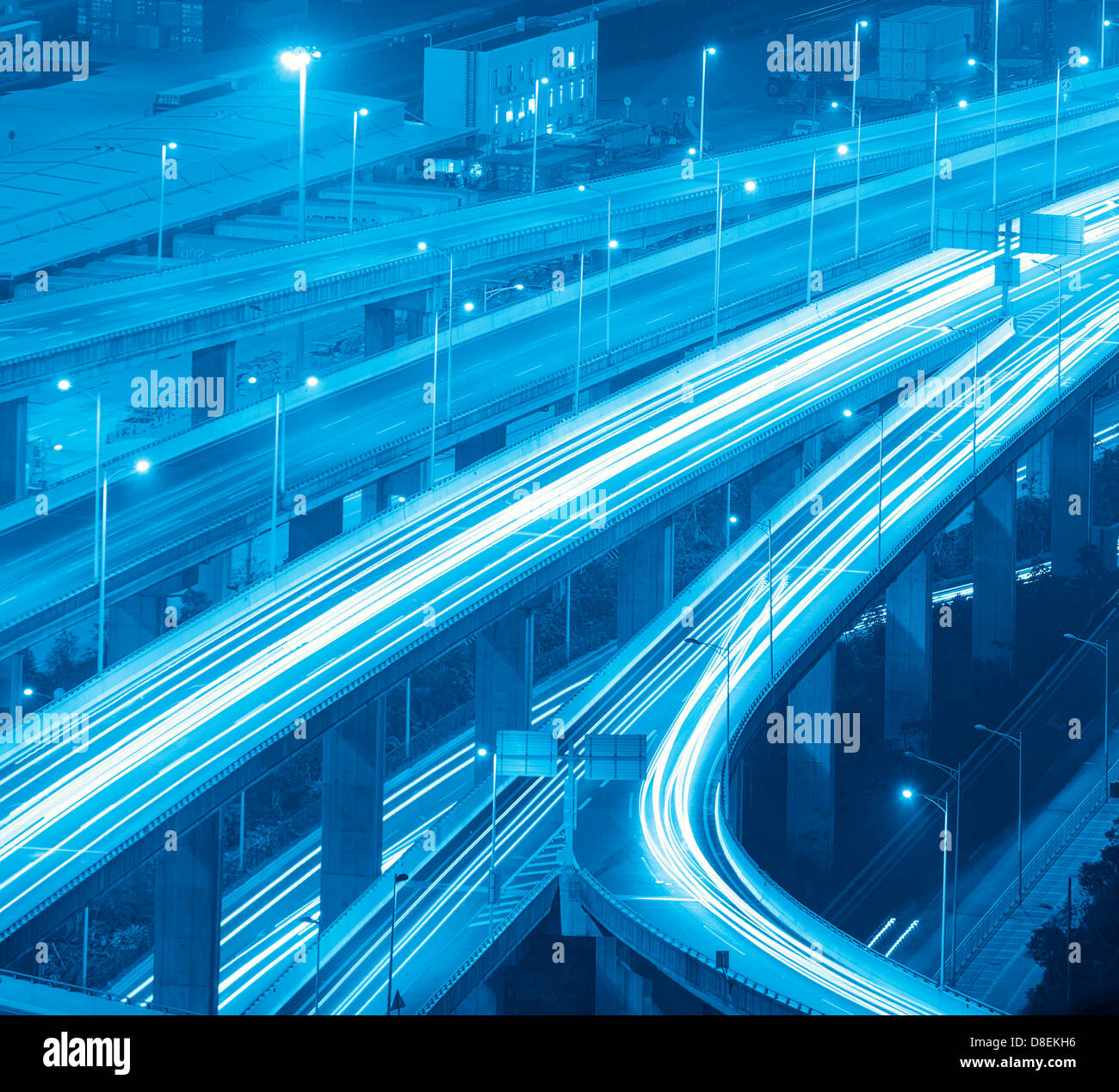 highway overpass at night Stock Photo - Alamy