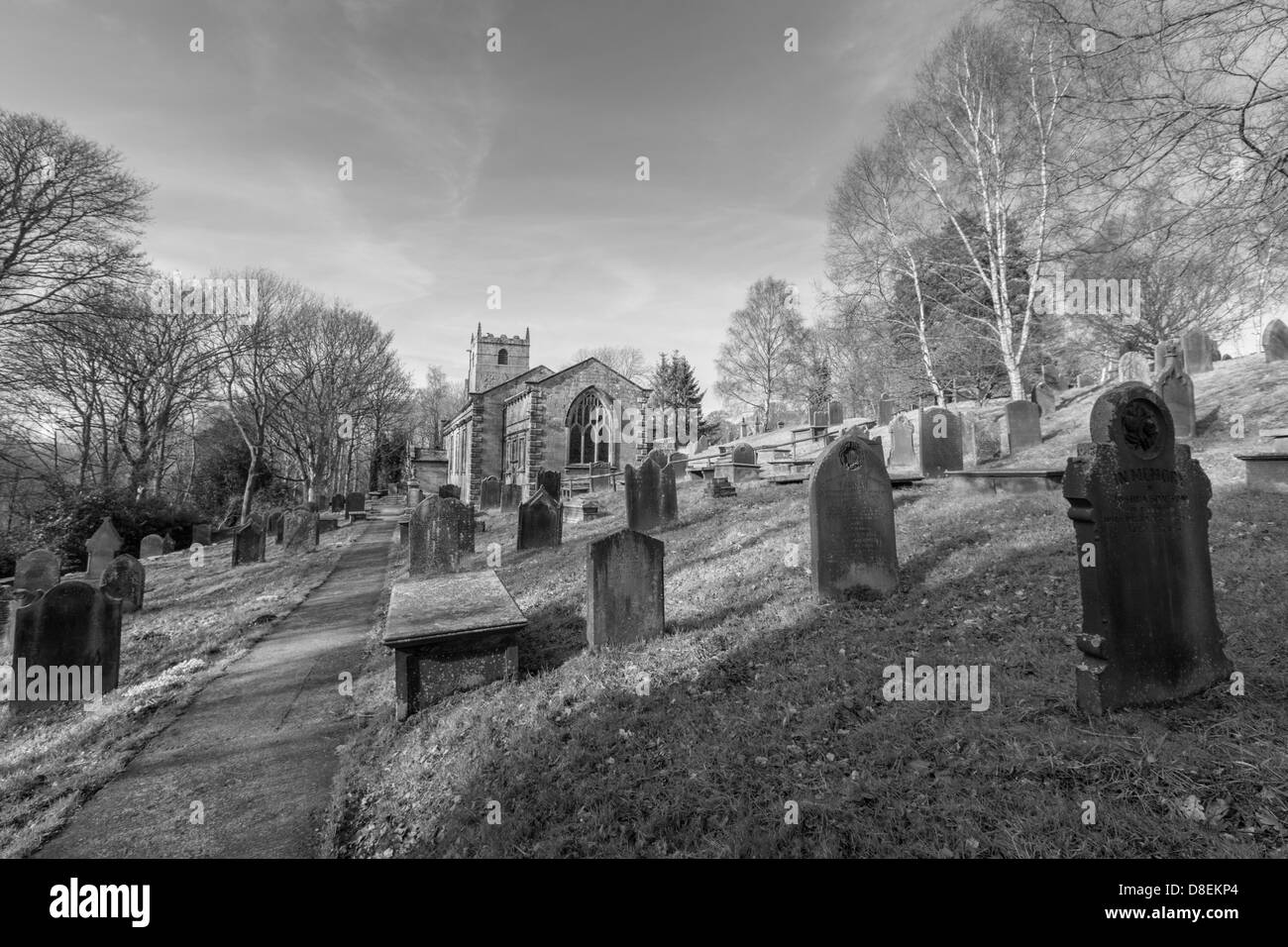 Village Church and churchyard, Fewston Stock Photo - Alamy