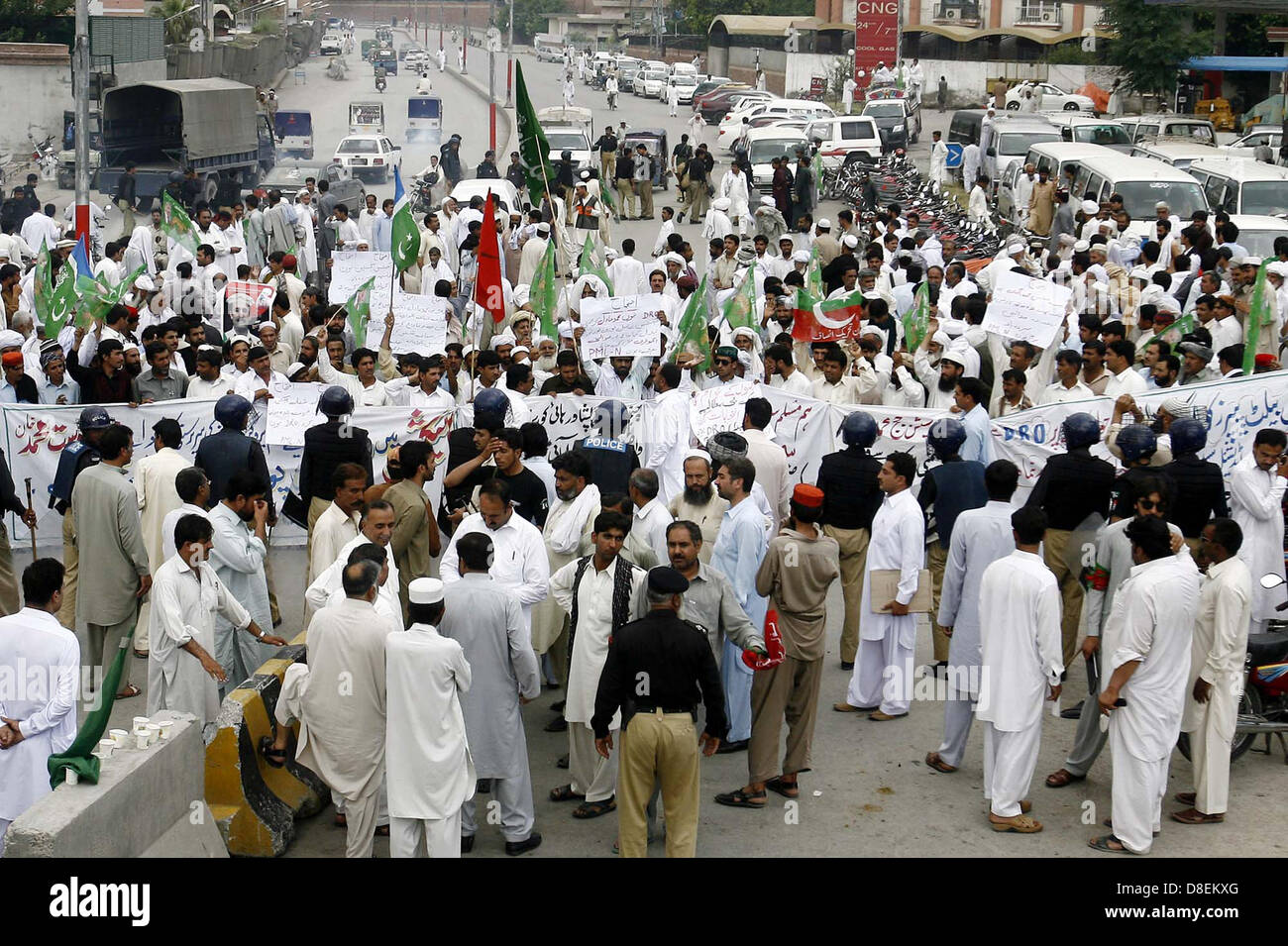 Residents of Bannu District chant slogans against alleged rigging in ...