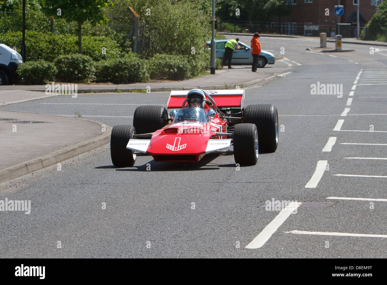 John Surtees OBE at the fun day in Edenbridge with his TS7 Formula 1 ...