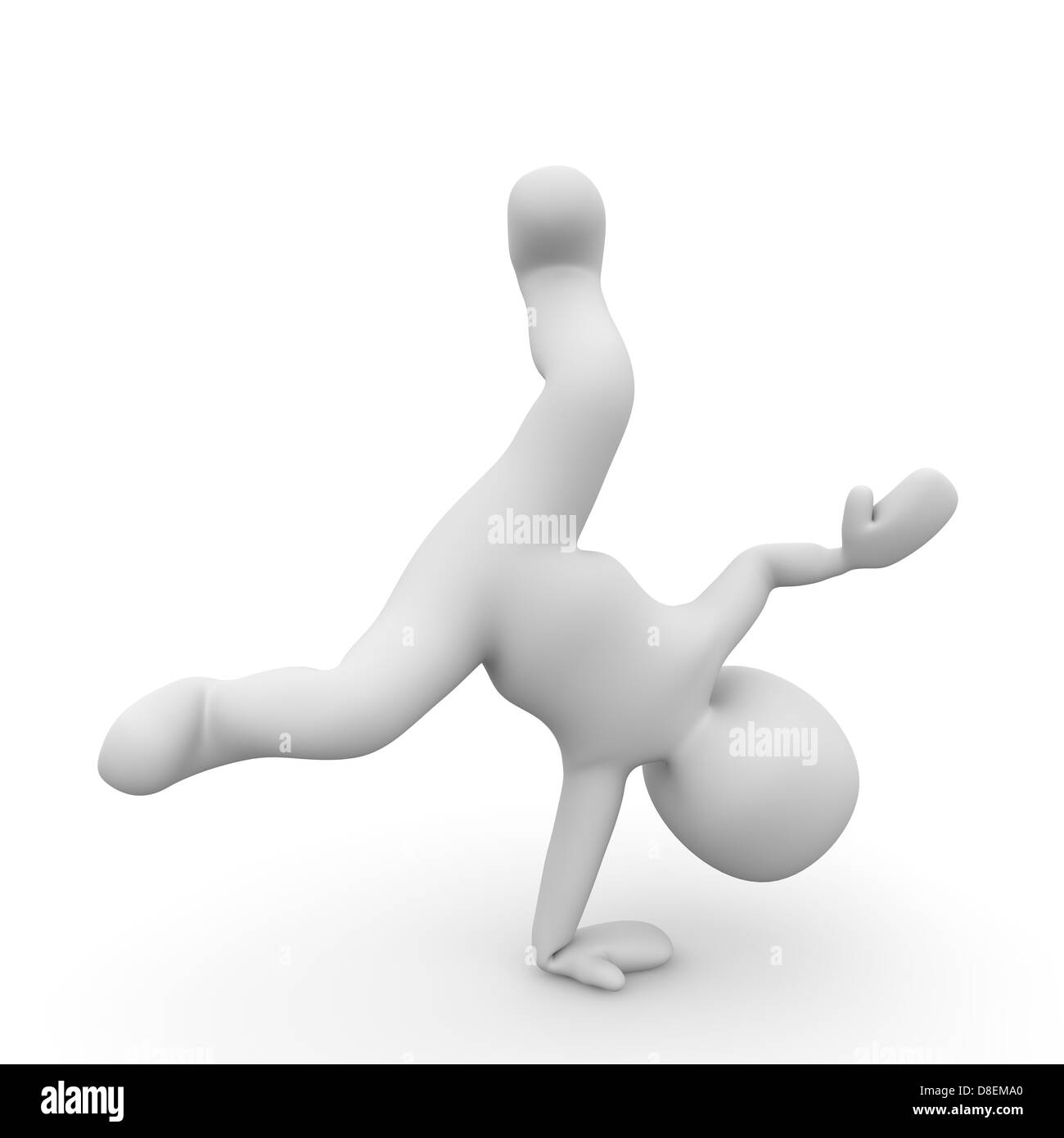 A strong breakdancer standing on his left hand Stock Photo - Alamy