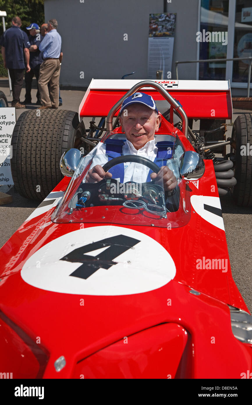 John Surtees OBE at the fun day in Edenbridge with his TS7 Formula 1 ...