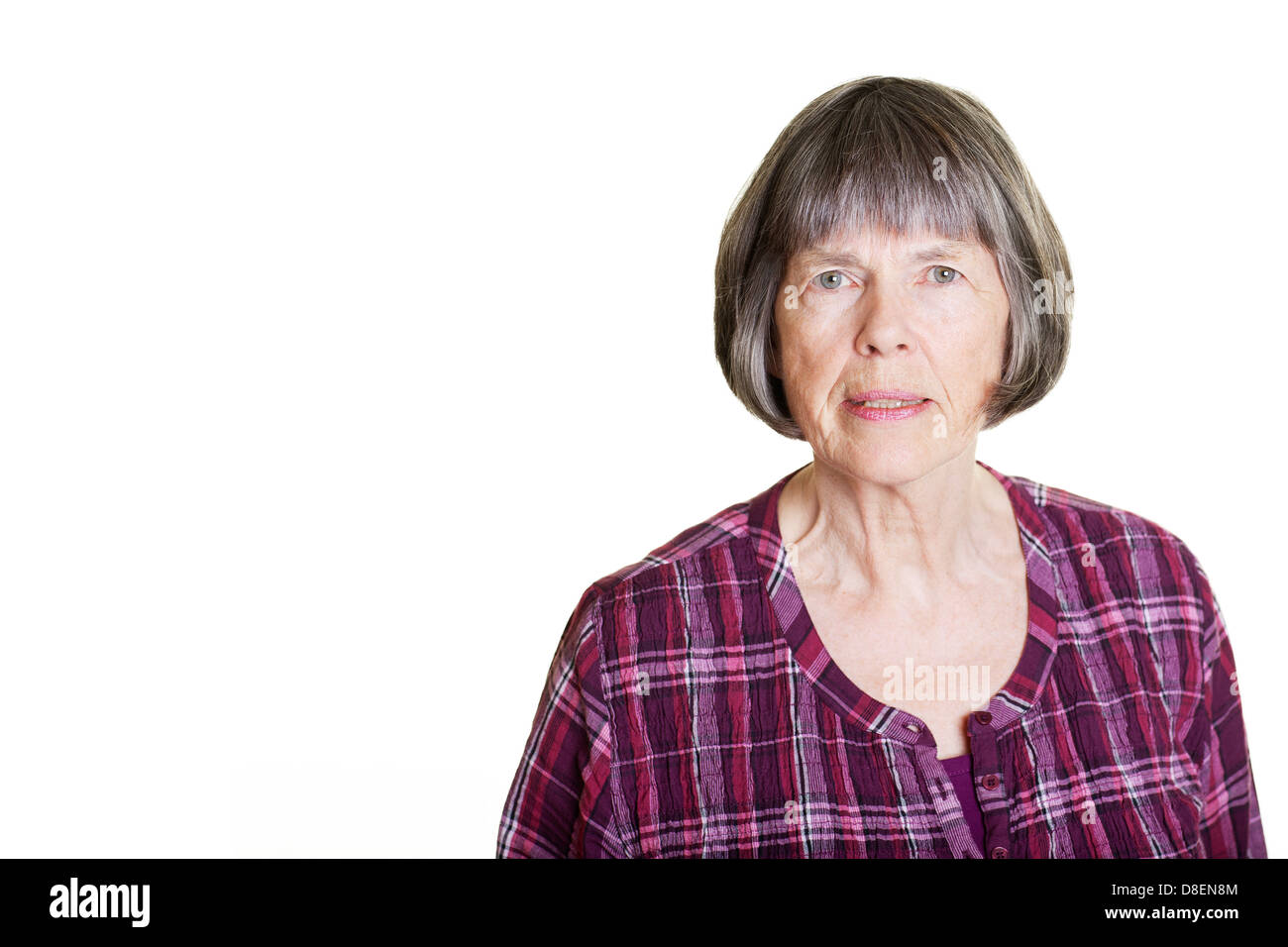Serious woman senior staring at you hi-res stock photography and images ...