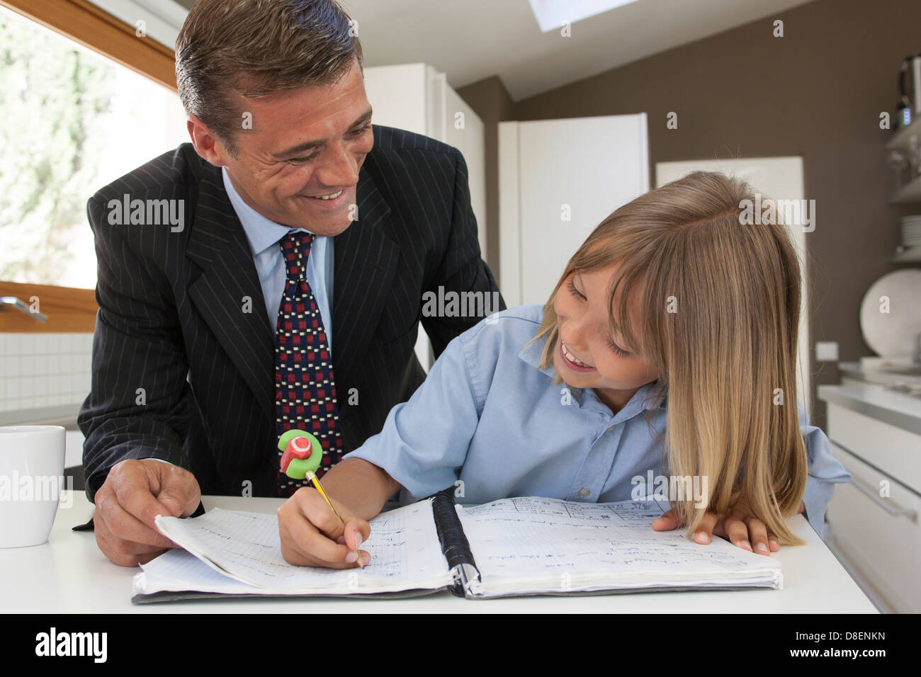Children getting ready for school Stock Photo - Alamy